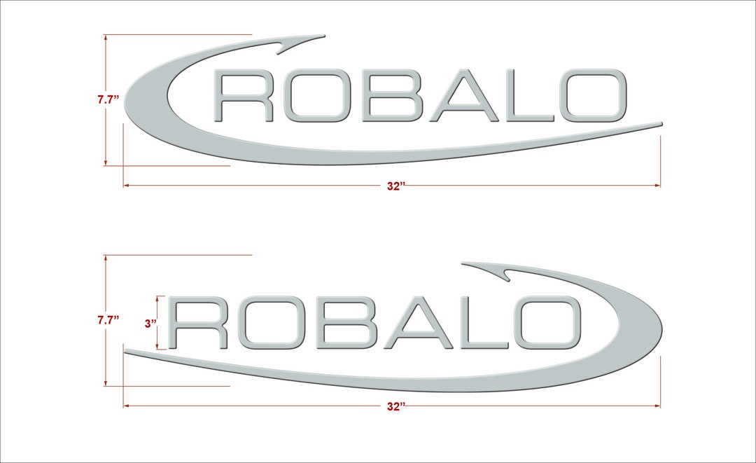 Robalo Emblem Domed Decals Stickers set - Etsy