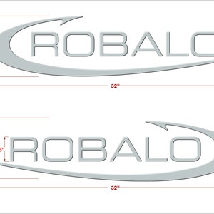 Robalo Emblem Domed Decals Stickers (set) - Etsy