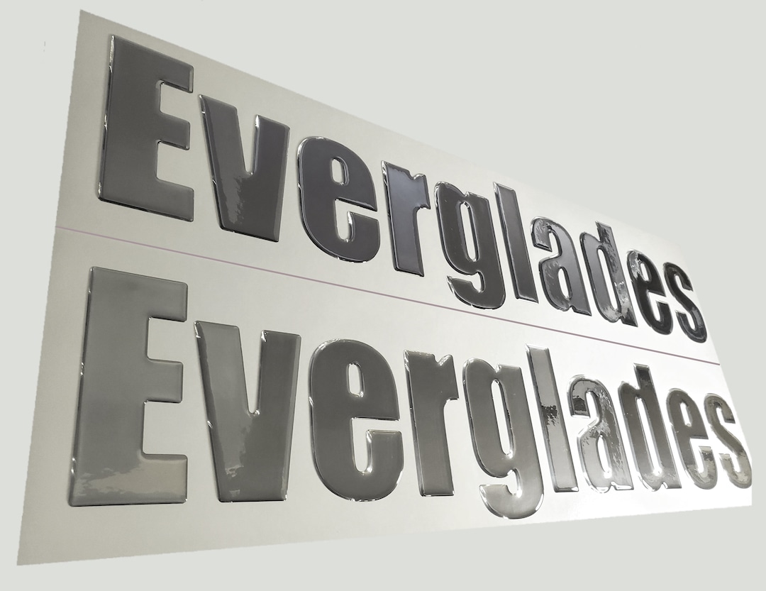 Everglades Boat Emblem Domed Decals Stickers (set of Two) - Etsy