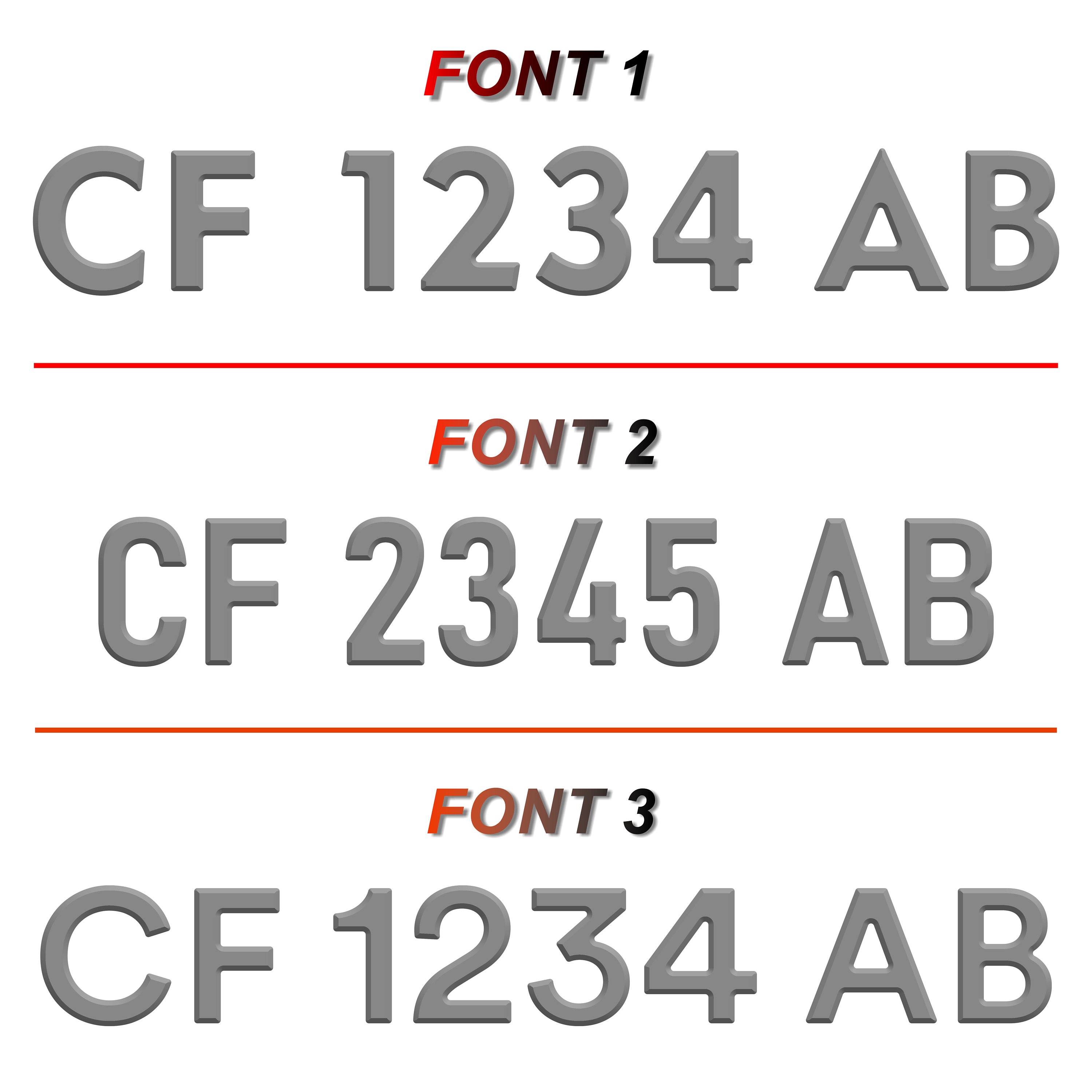 Boat Registration Numbers Decals Domed Stickers set - Etsy