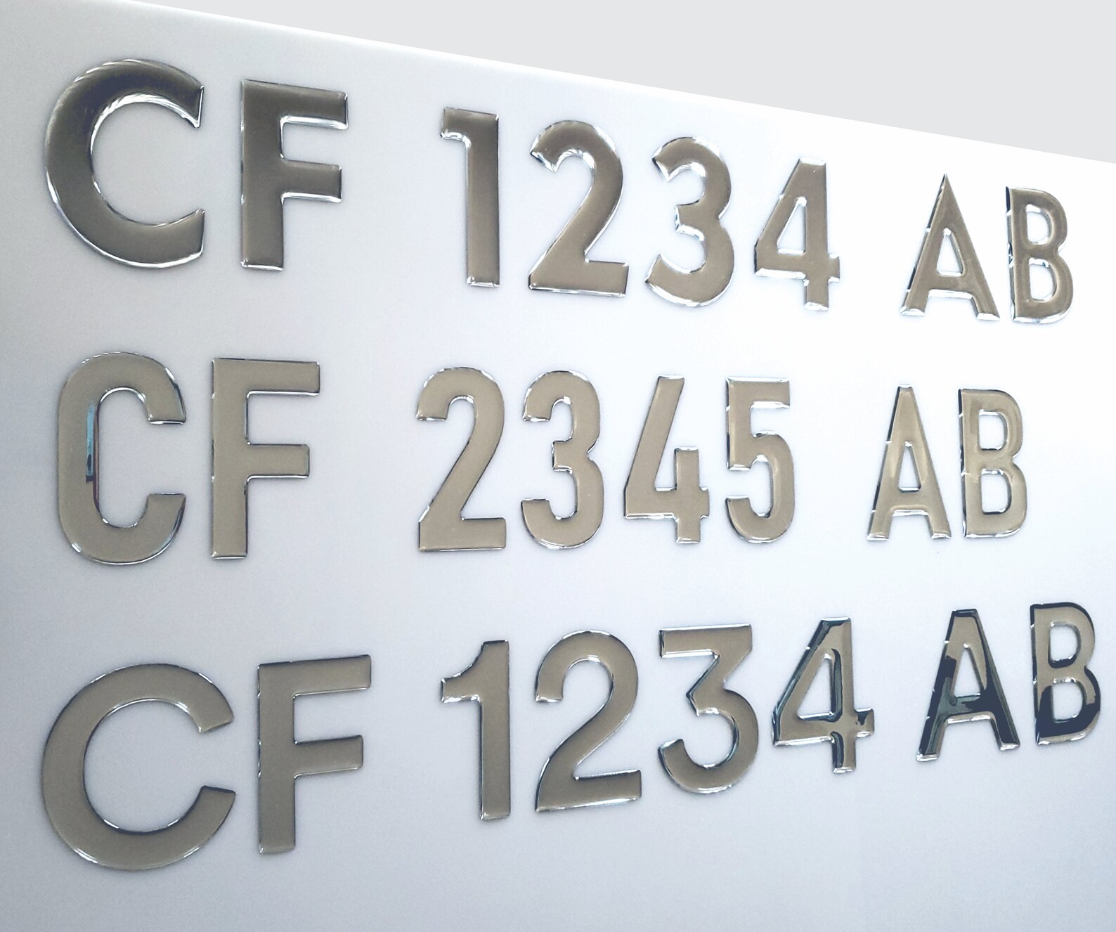 Boat Registration Numbers Decals Domed Stickers (set) - Etsy