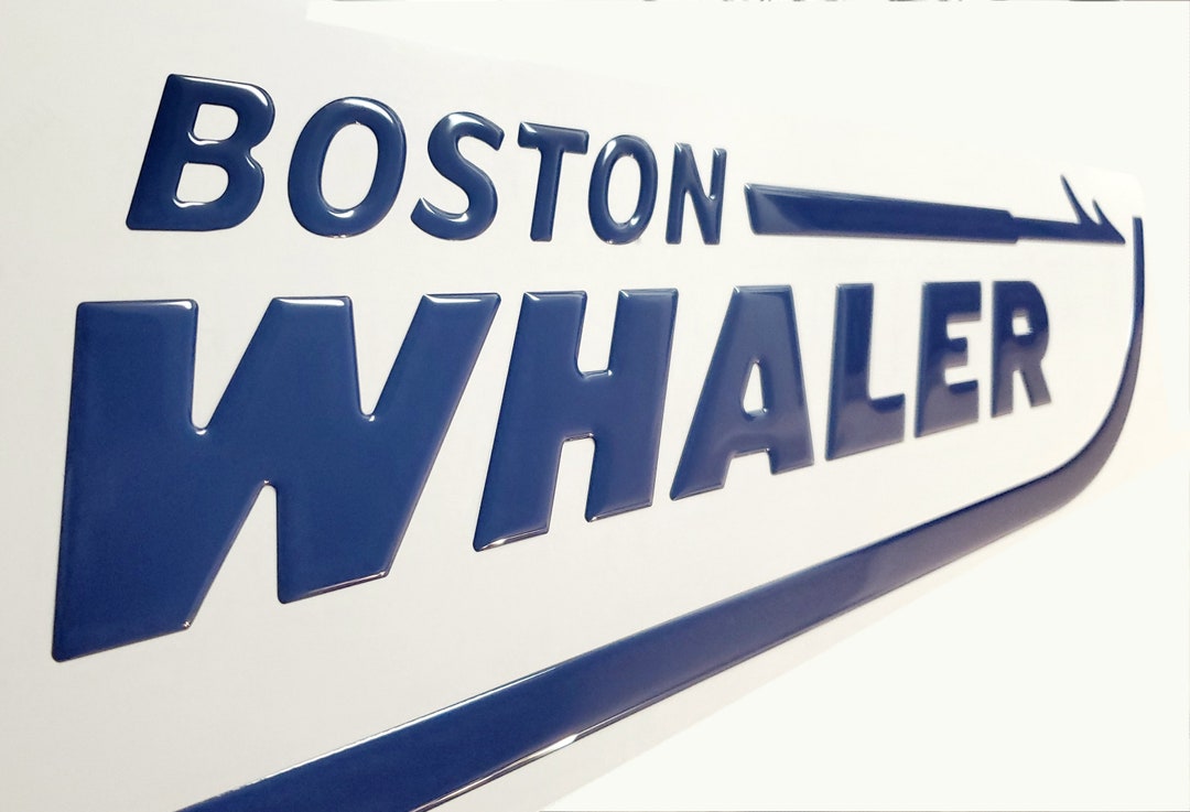 Boston Whaler Boat Emblem Domed Boat Decals Stickers (set) - Etsy