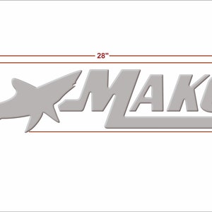Mako Boat Emblem 28" Domed Decals Stickers (set) - Etsy