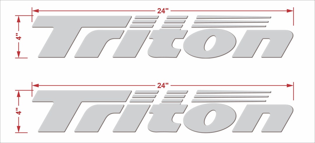 Triton Boat Emblem Domed Decals Stickers (set of Two) - Etsy