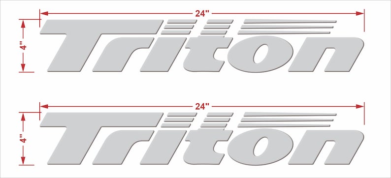 Triton Boat Emblem Domed Decals Stickers (set of Two) - Etsy