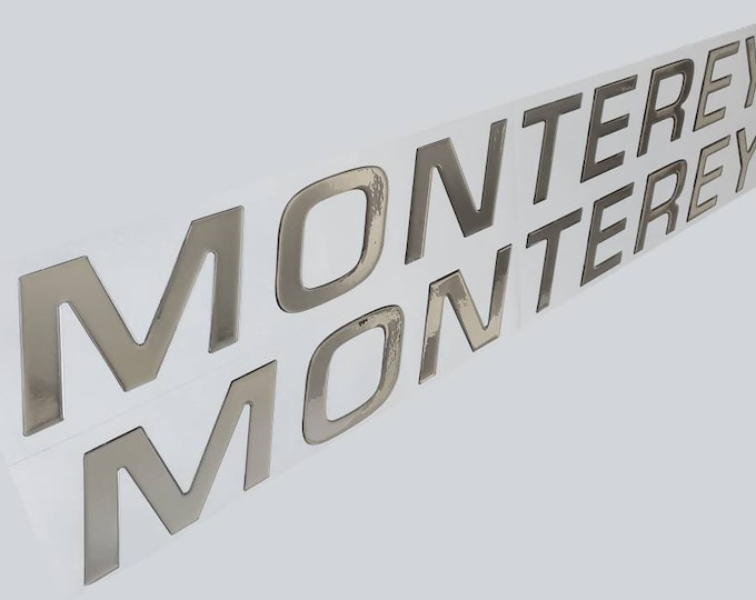 Monterey Boat Emblems 30 Chrome FREE FAST Delivery DHL Express Stickers ...