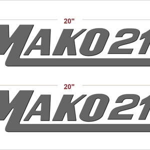 Mako 211 Boat Emblem Domed Decals Stickers (set) - Etsy