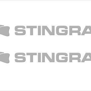 Stingray Boat Emblems Chrome Domed Decals Stickers (set) - Etsy