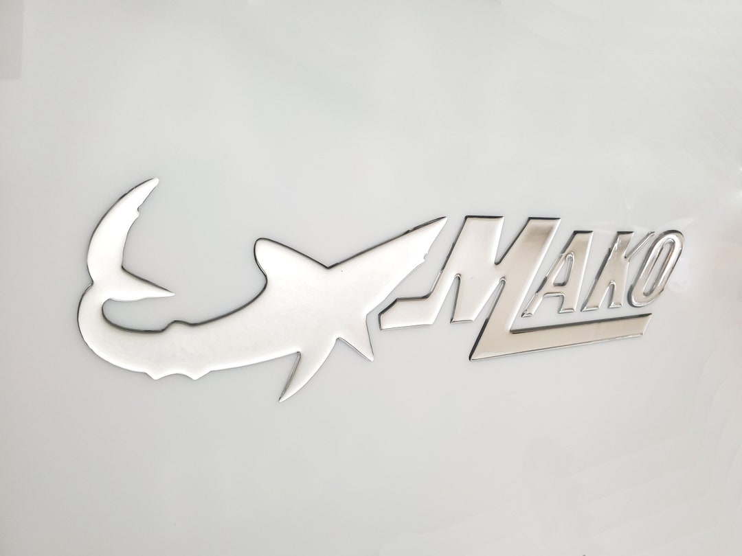 Mako Boat Emblem Domed Decals Stickers (set) - Etsy