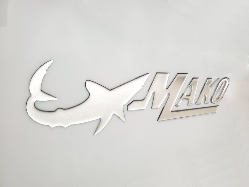 Mako Boat Emblem Domed Decals Stickers set - Etsy
