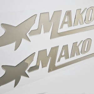 Mako 258 Boat Emblem Domed Decals Stickers (set) - Etsy