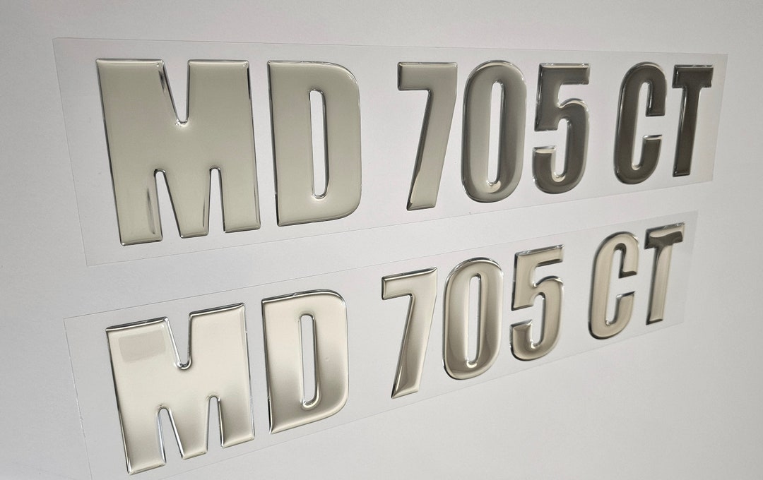 Everglades Font Boat Registration Numbers Decals Domed Stickers (set ...