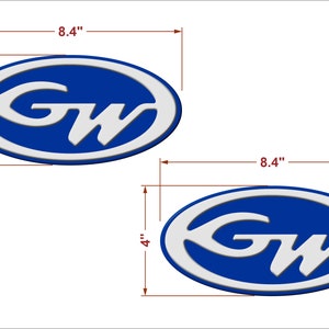 Grady White Boats Domed Decals Stickers (set) - Etsy