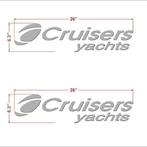 Cruisers Yachts Emblem Boat Domed Decals Stickers (set) - Etsy