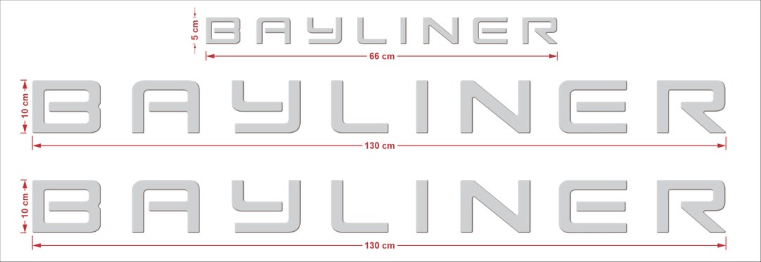 Bayliner Boat Emblems Domed Decals (set) - Etsy