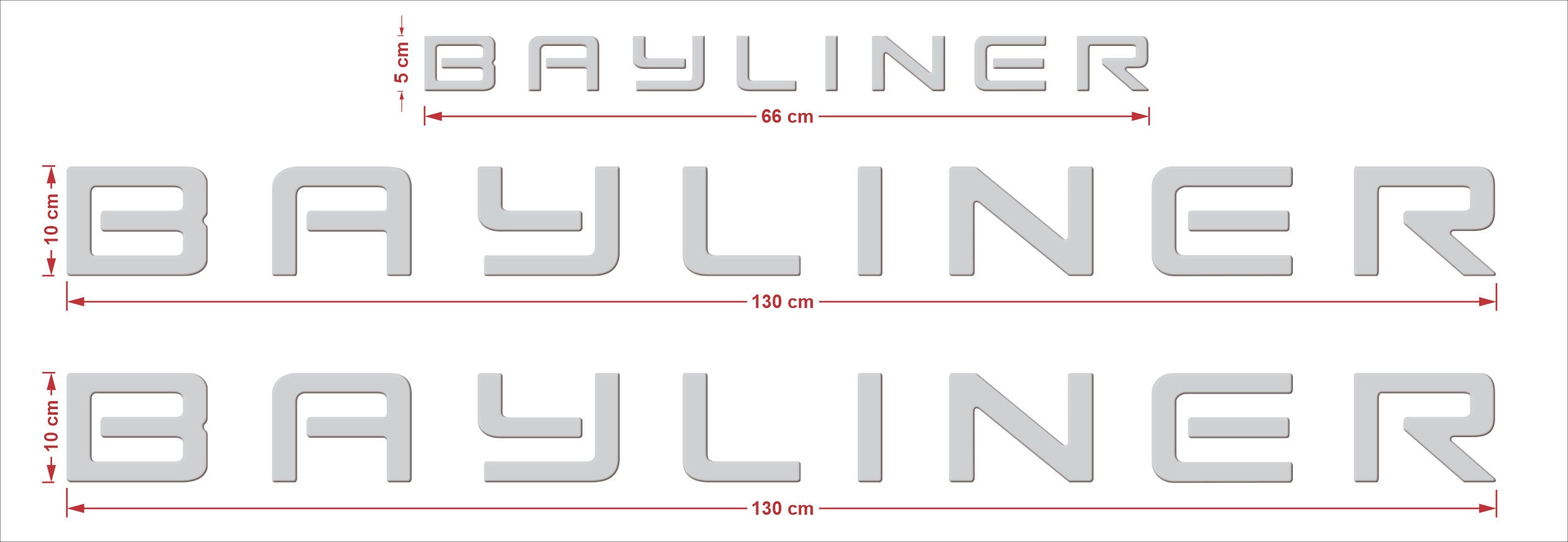 Bayliner Boat Emblems Domed Decals set - Etsy