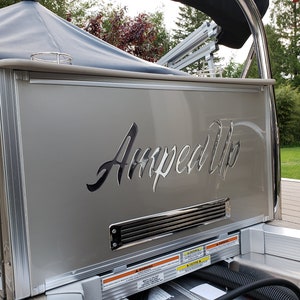 Custom Boat Decals Pontoon Name Raised Domed - Etsy