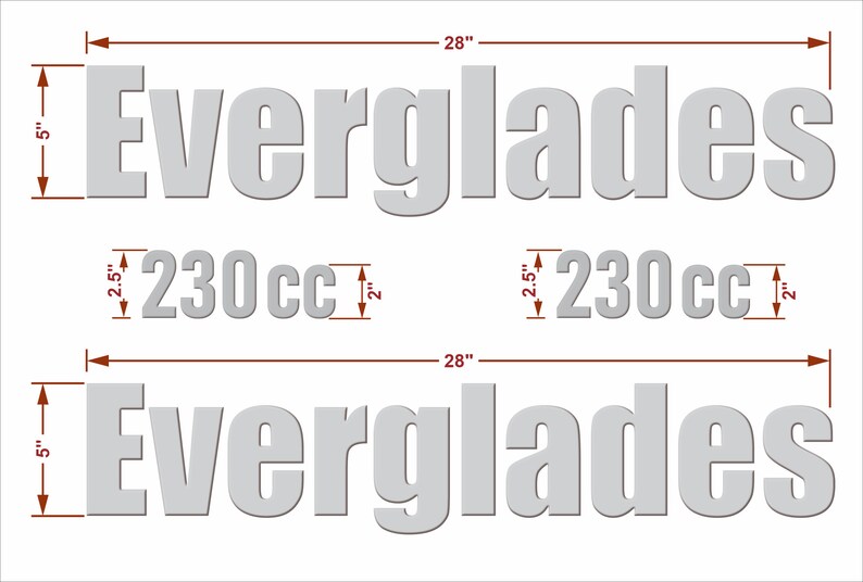 Everglades Cc Boat Emblem Domed Decals Stickers (set of Two) - Etsy