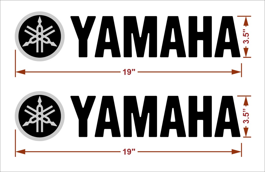 Yamaha Emblem Domed Decals Stickers set of Two - Etsy