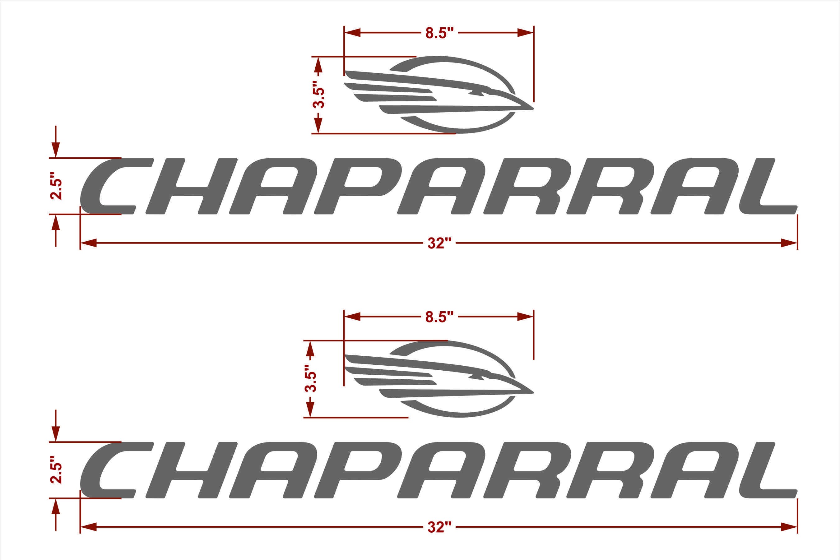 Chaparral Boat Emblem Domed Decals Stickers (set of Two) - Etsy