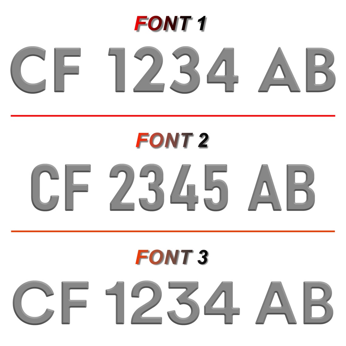 Boat Registration Number Domed Decal set - Etsy