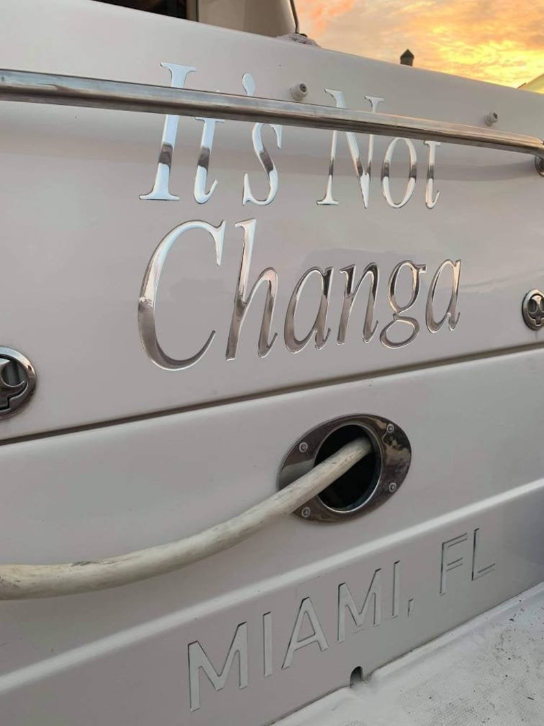 Custom Boat Name Raised Domed Decals - Etsy