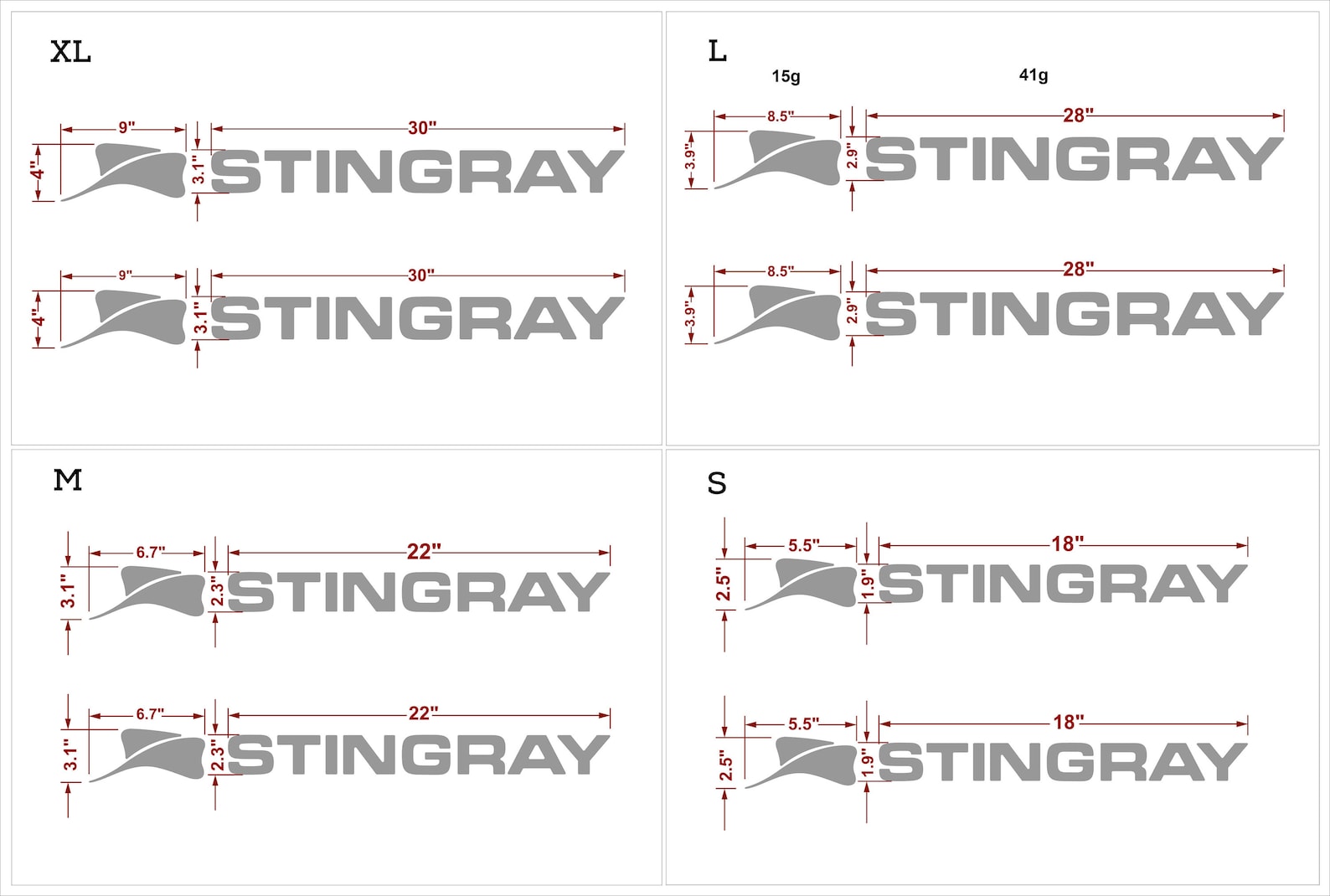 Stingray Boat Emblems Chrome Domed Decals Stickers (set) - Etsy UK