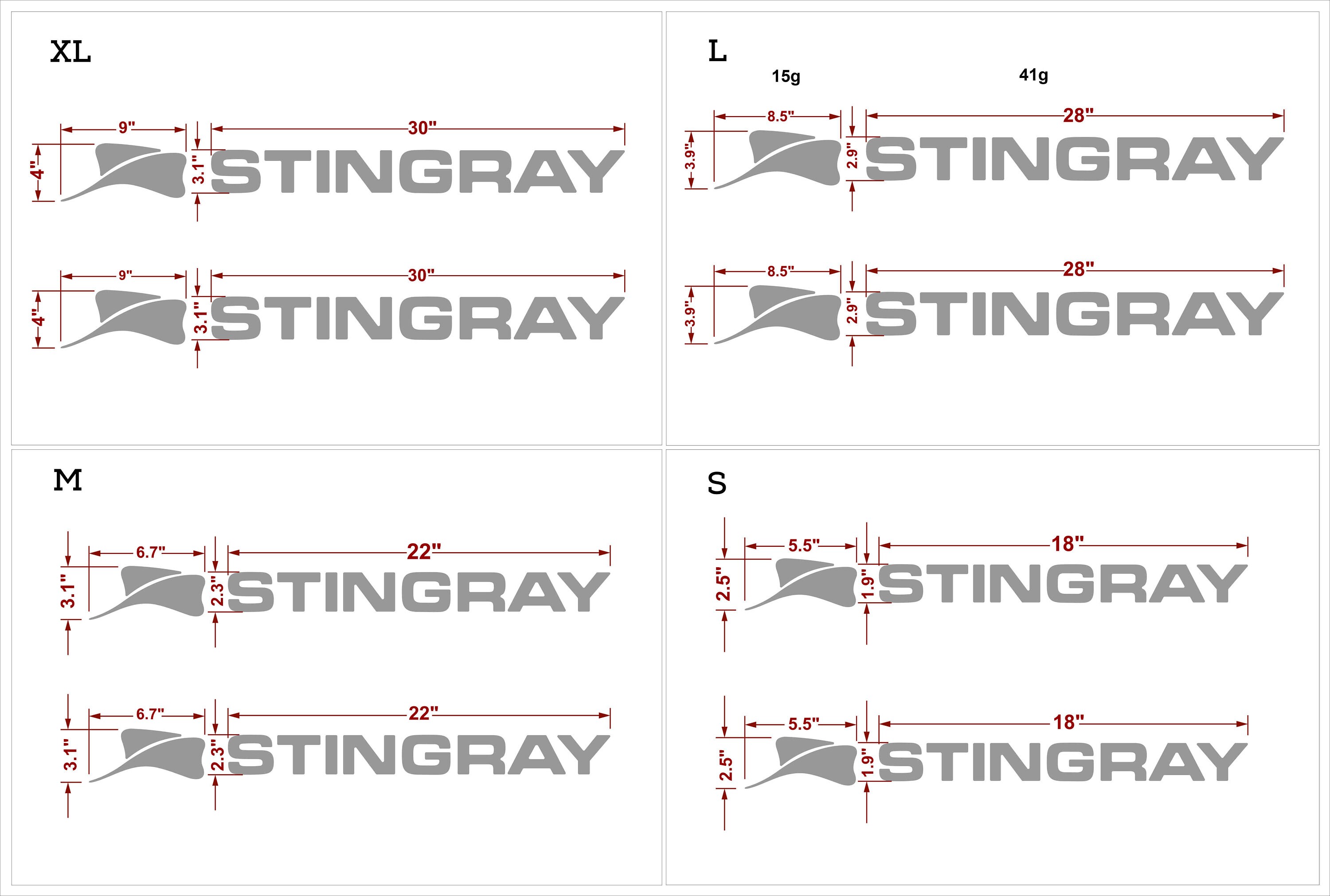Stingray Boat Emblems Chrome Domed Decals Stickers set - Etsy UK