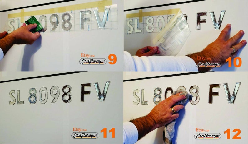 Regulator Font Boat Registration Numbers Decals Domed Stickers - Etsy