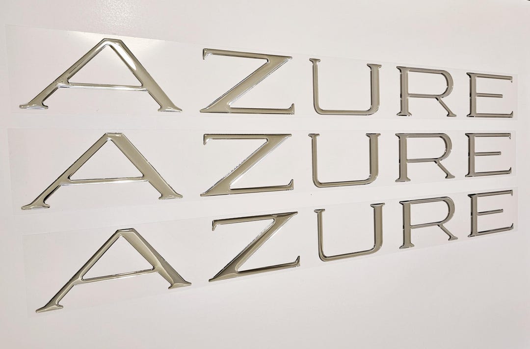 Azure Boat Emblems Domed Boat Decals Stickers (set of Two) - Etsy