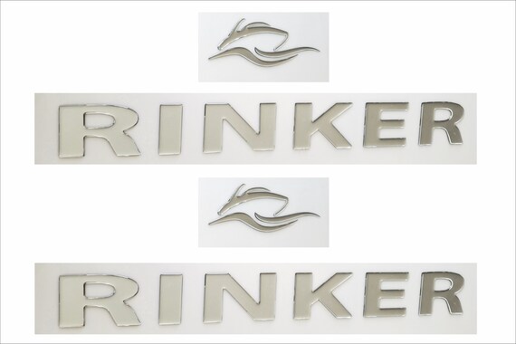 Rinker Boat Emblems 25 Domed Decals Stickers set - Etsy