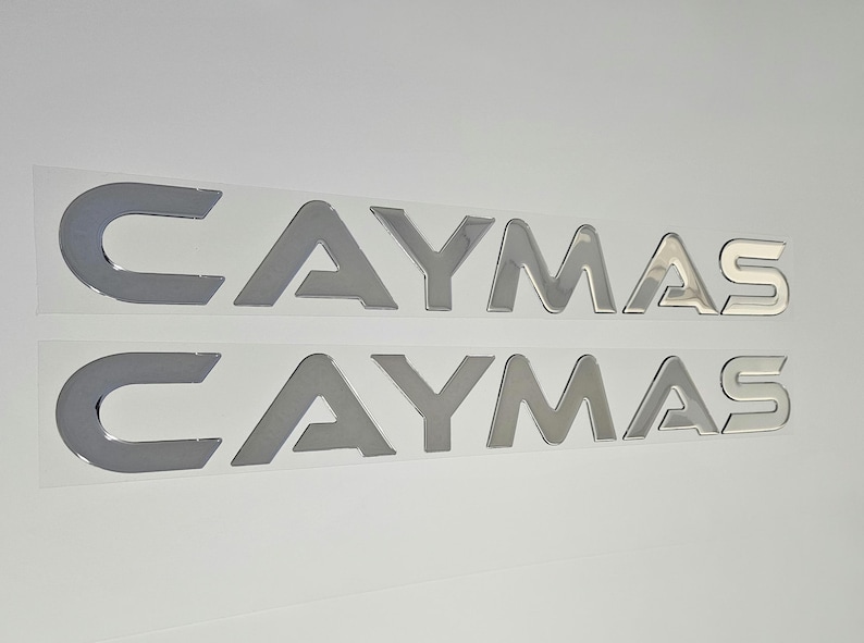 Caymas Boat Emblem Domed Decals Stickers (set of Two) - Etsy