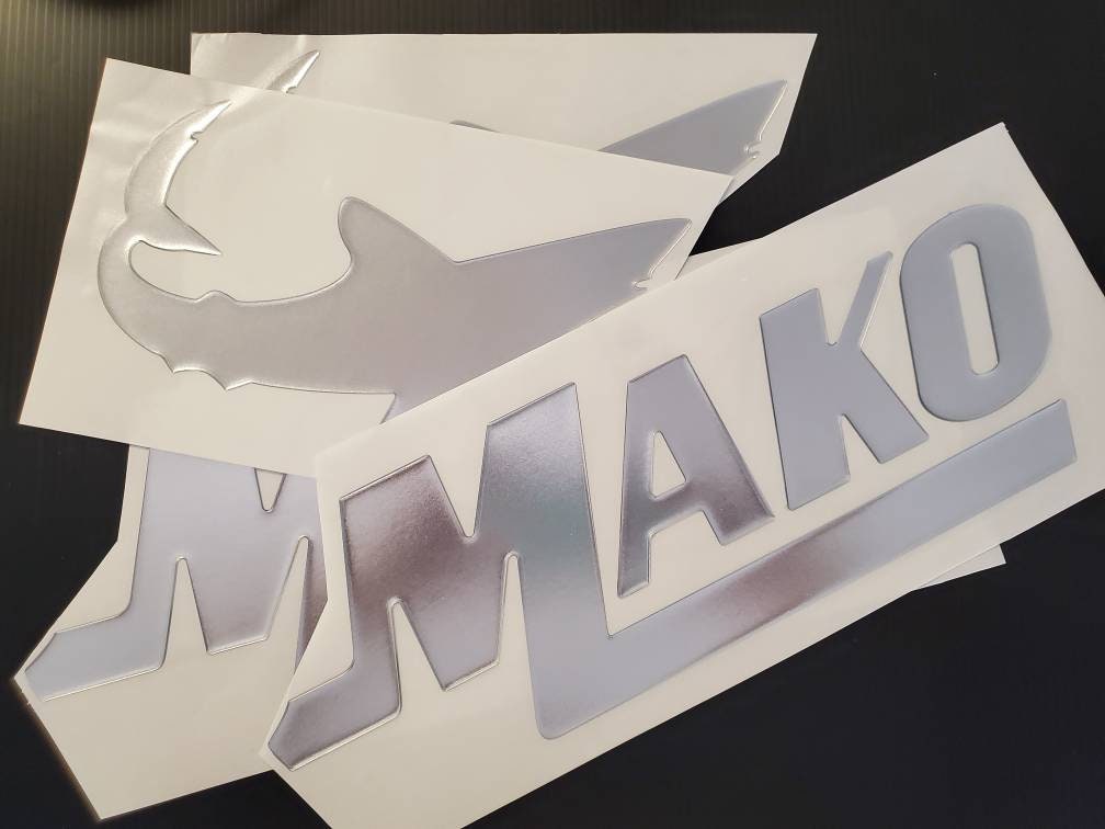 Mako 258 Boat Emblem Domed Decals Stickers (set) - Etsy