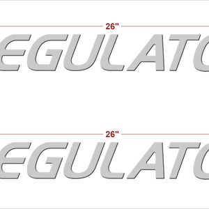Regulator Boat Emblem Domed Decals Stickers (set) - Etsy