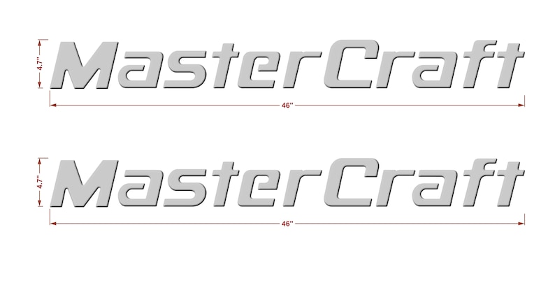 Mastercraft Boat Emblem Domed Decals Stickers (set of Two) - Etsy