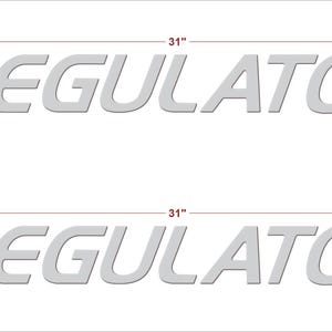 Regulator Boat Emblem Domed Decals Stickers (set) - Etsy
