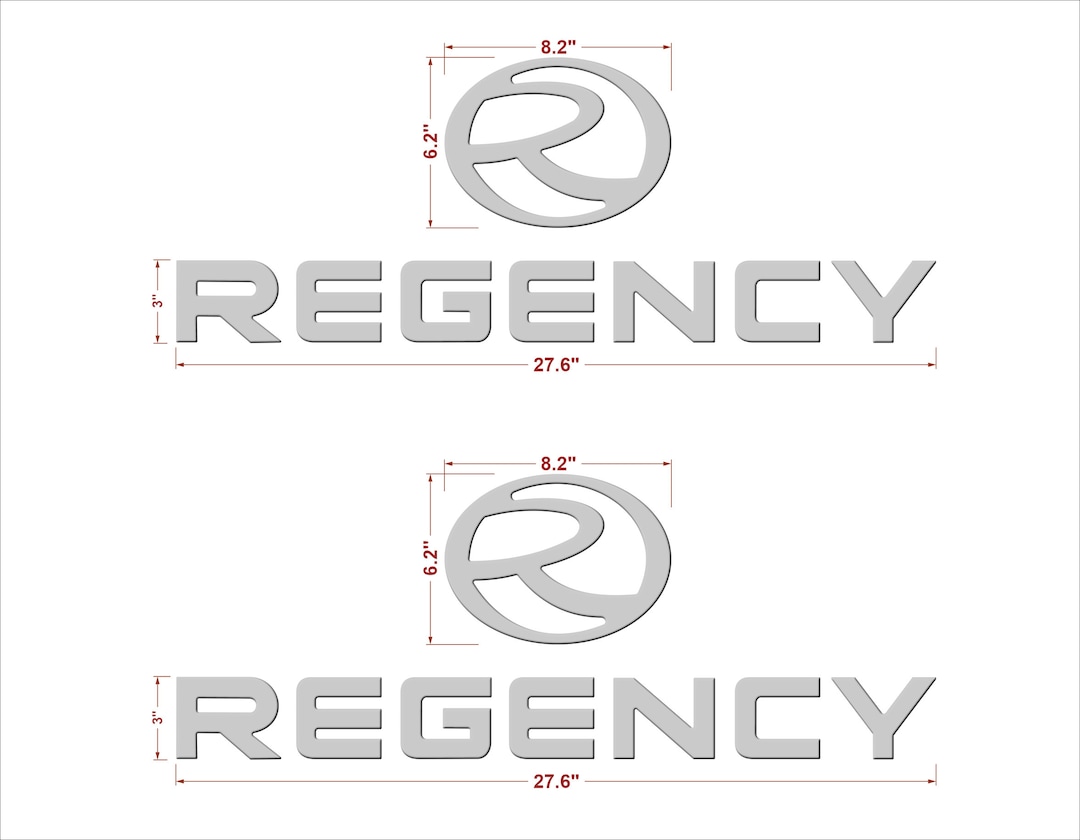 Regency Boat Emblem Domed Boat Decals Stickers - Etsy