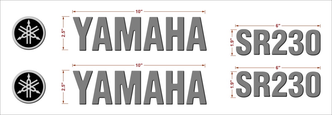 Yamaha Emblem Domed Decals Stickers (set of Two) - Etsy