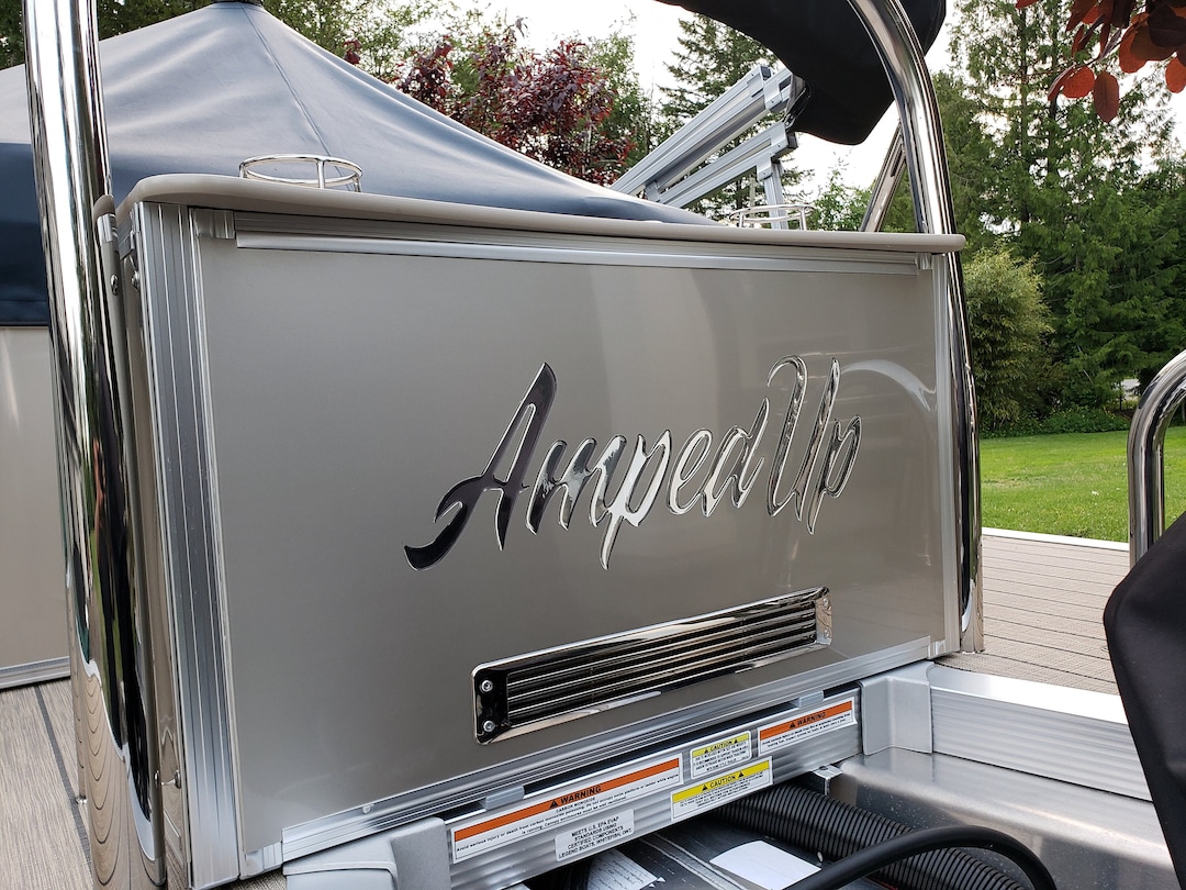 Custom Boat Decals Pontoon Name Raised Domed - Etsy