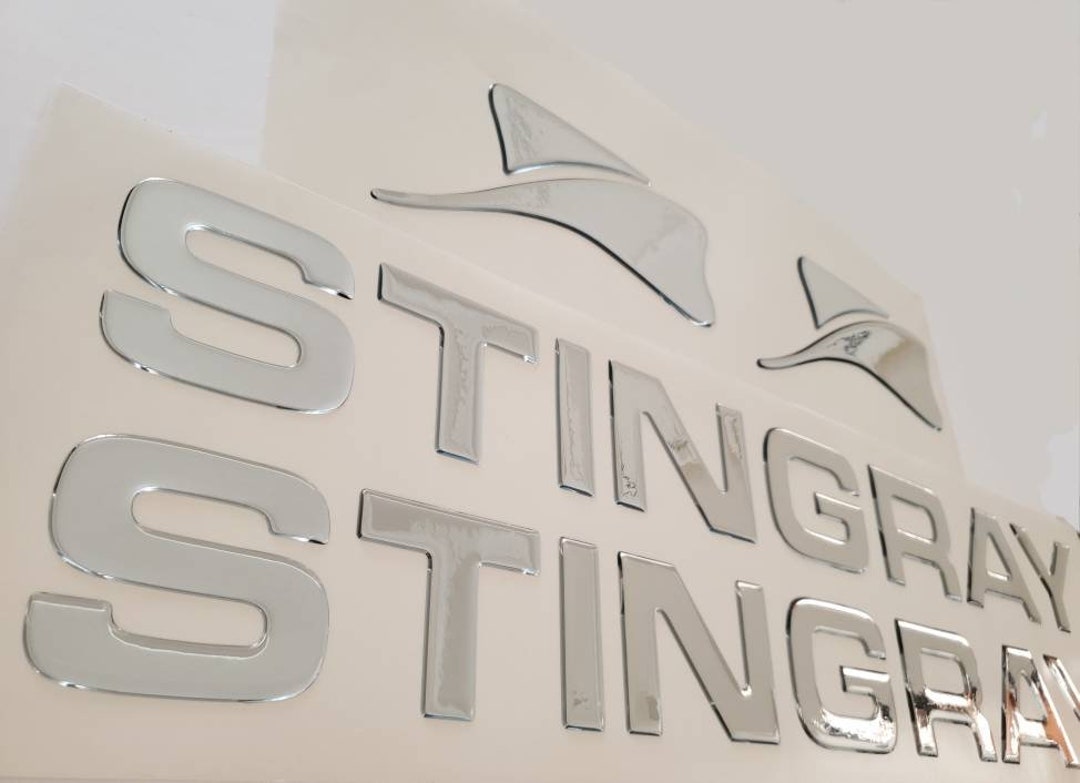 Stingray Boat Emblems Chrome Domed Decals Stickers (set) - Etsy