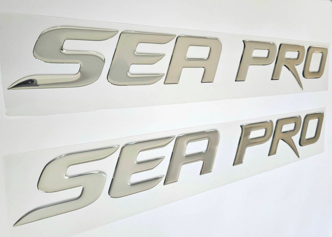 Sea Pro Boat Emblem Domed Decals Stickers (set) - Etsy