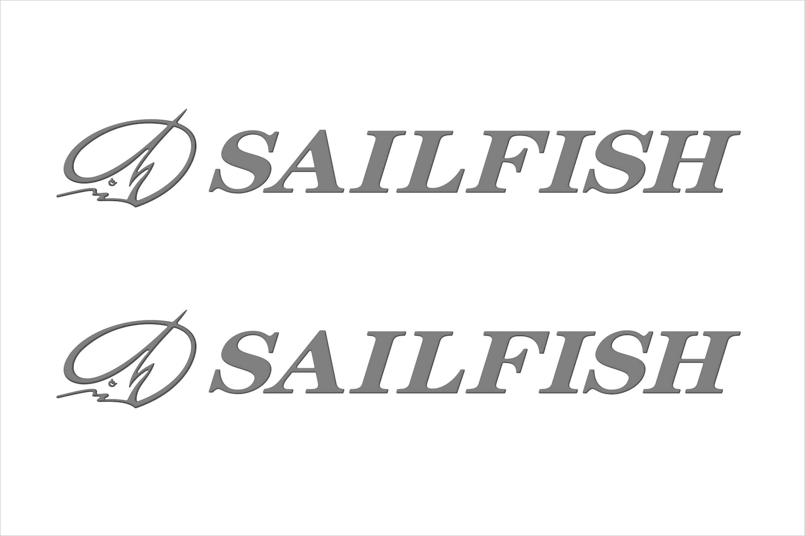 Sailfish Boat Emblems 42" Chrome Domed Decals Stickers (set) - Etsy