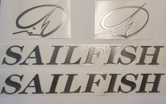 Sailfish Boat Emblems 42 Chrome Domed Decals Stickers - Etsy