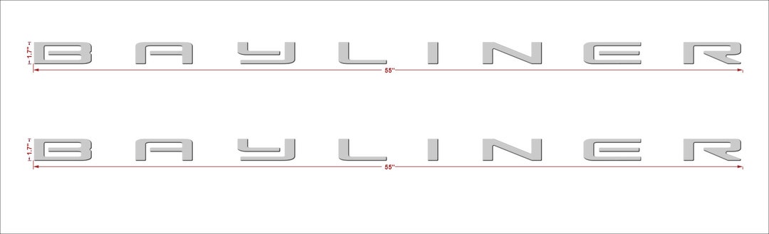 Bayliner Boat Emblems 55 Domed Decals set - Etsy Australia