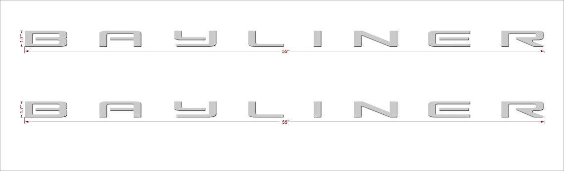 Bayliner Boat Emblems Domed Decals (set) - Etsy