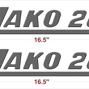 Mako 261 Boat Emblem Domed Decals Stickers (set) - Etsy