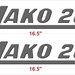 Mako 261 Boat Emblem Domed Decals Stickers (set) - Etsy