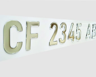 Custom Boat Registration Numbers Raised Domed Decal set | Etsy