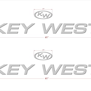 Key West Boats Emblem Domed Decals Stickers (set) - Etsy