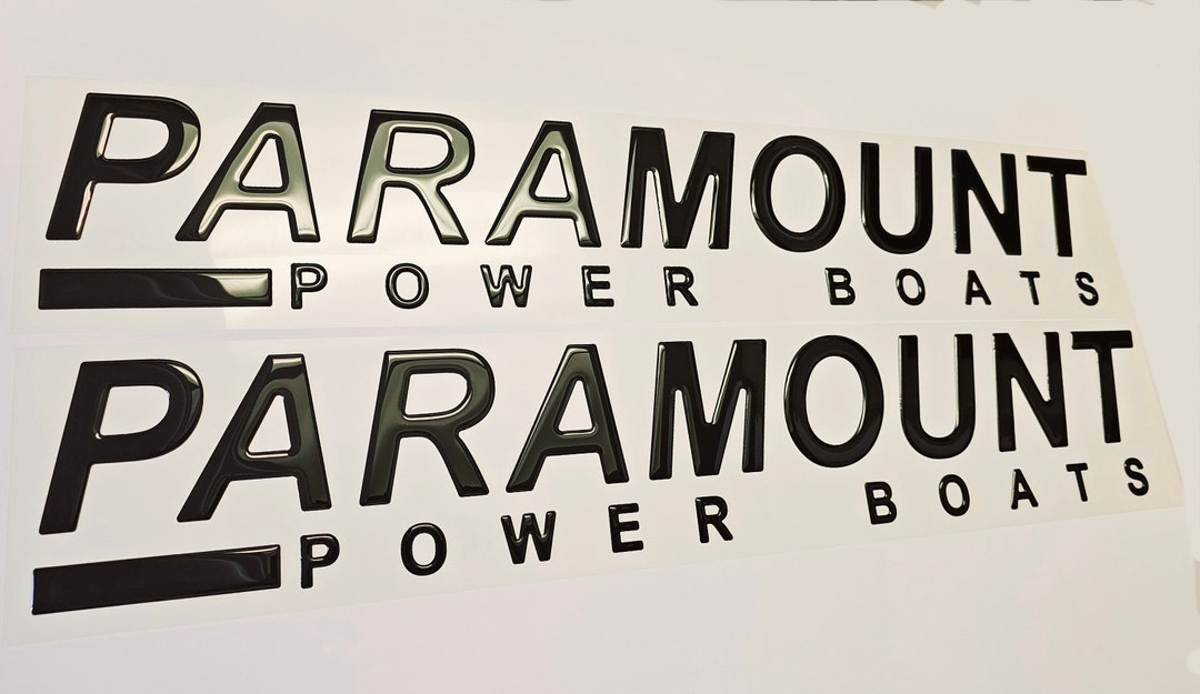Paramount Boat Emblems Domed Boat Decals Stickers (set) - Etsy